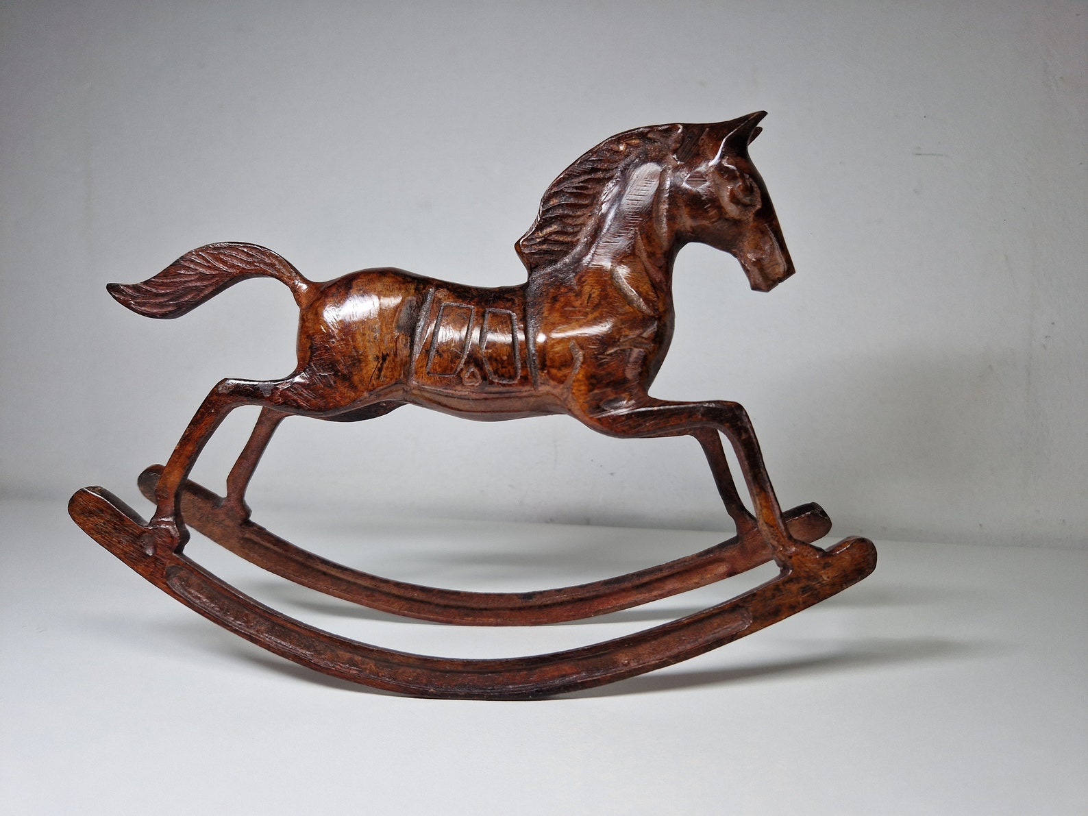 Miniature Metal Rocking Horse, Rocking Horse Decor, Rocking Horse Toy ...