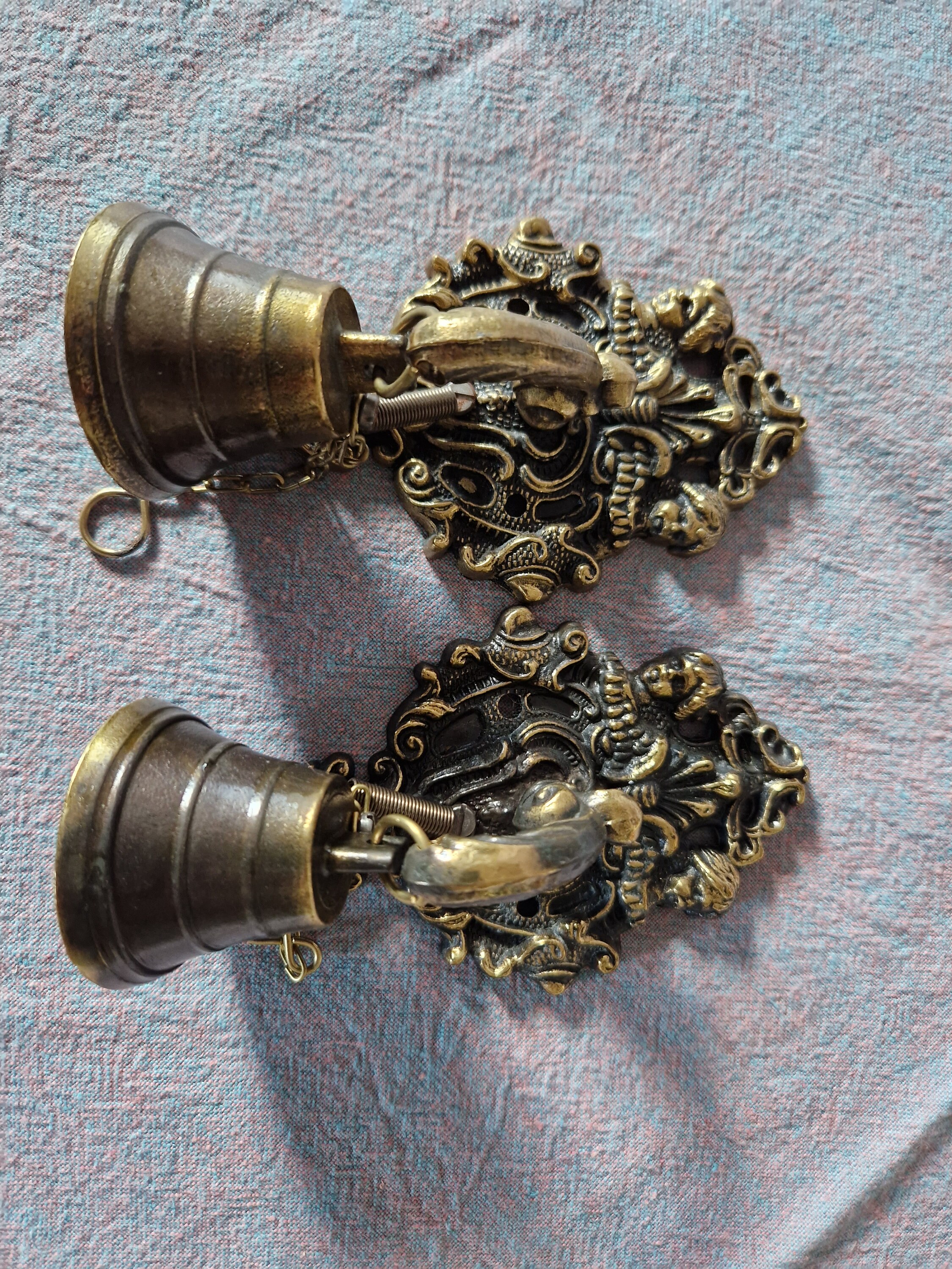 Pair of Vintage Store Bells Hanging Door Bell Old Brass - Etsy