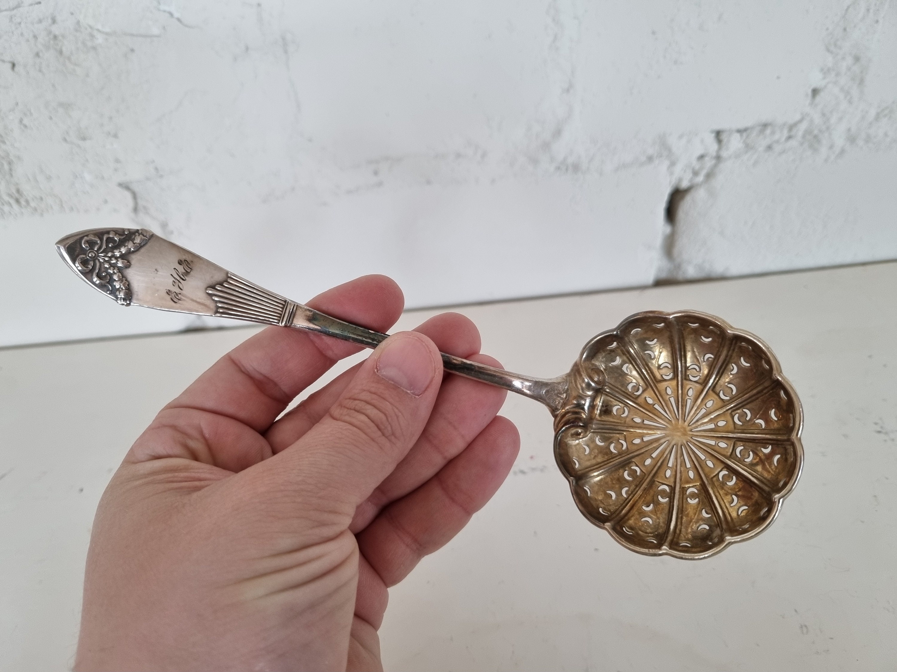 Antique Tea Strainers, Silver Plated Spoons, Steeper, Swedish Tea ...