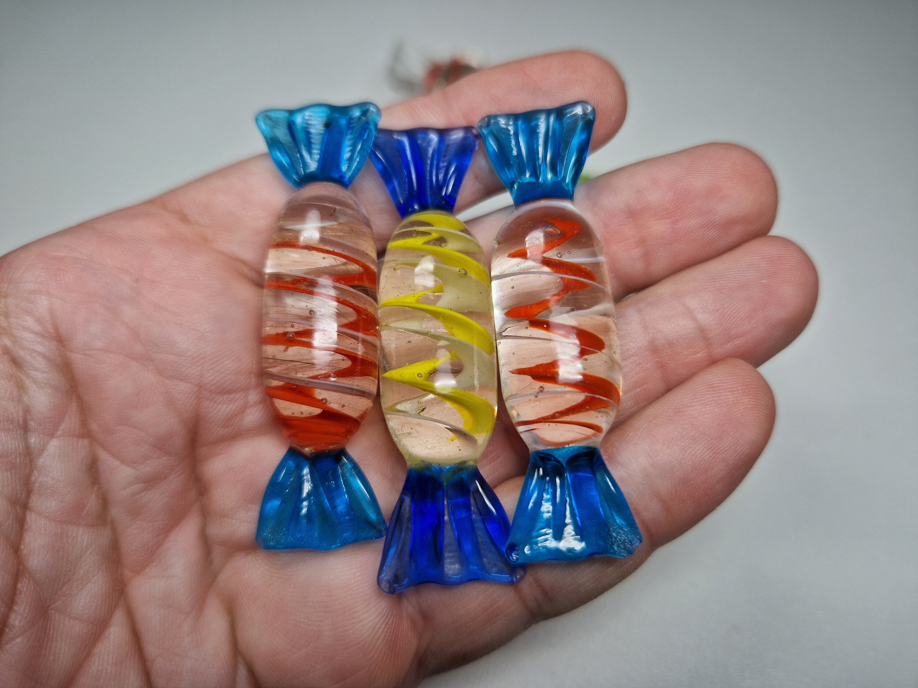 Vintage Glass Candies Vintage Murano Art Glass Candy Set of - Etsy
