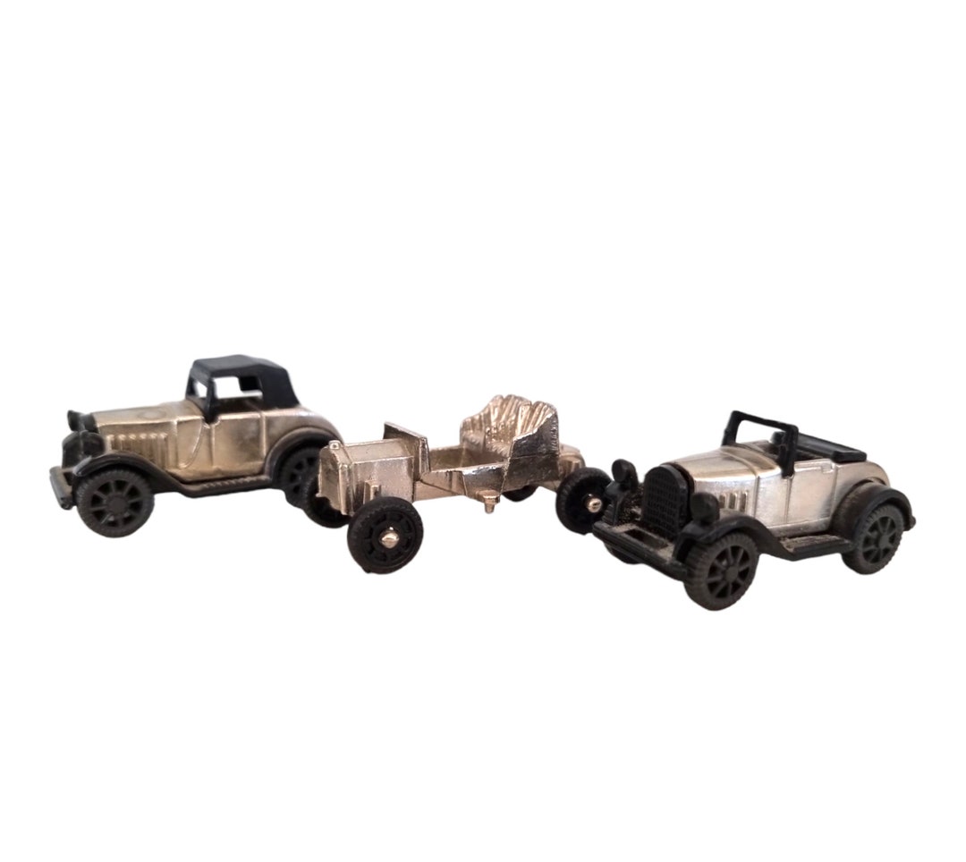 Set of 3 Vintage Miniature Cars, Tiny Cars, Toycar Collection ...