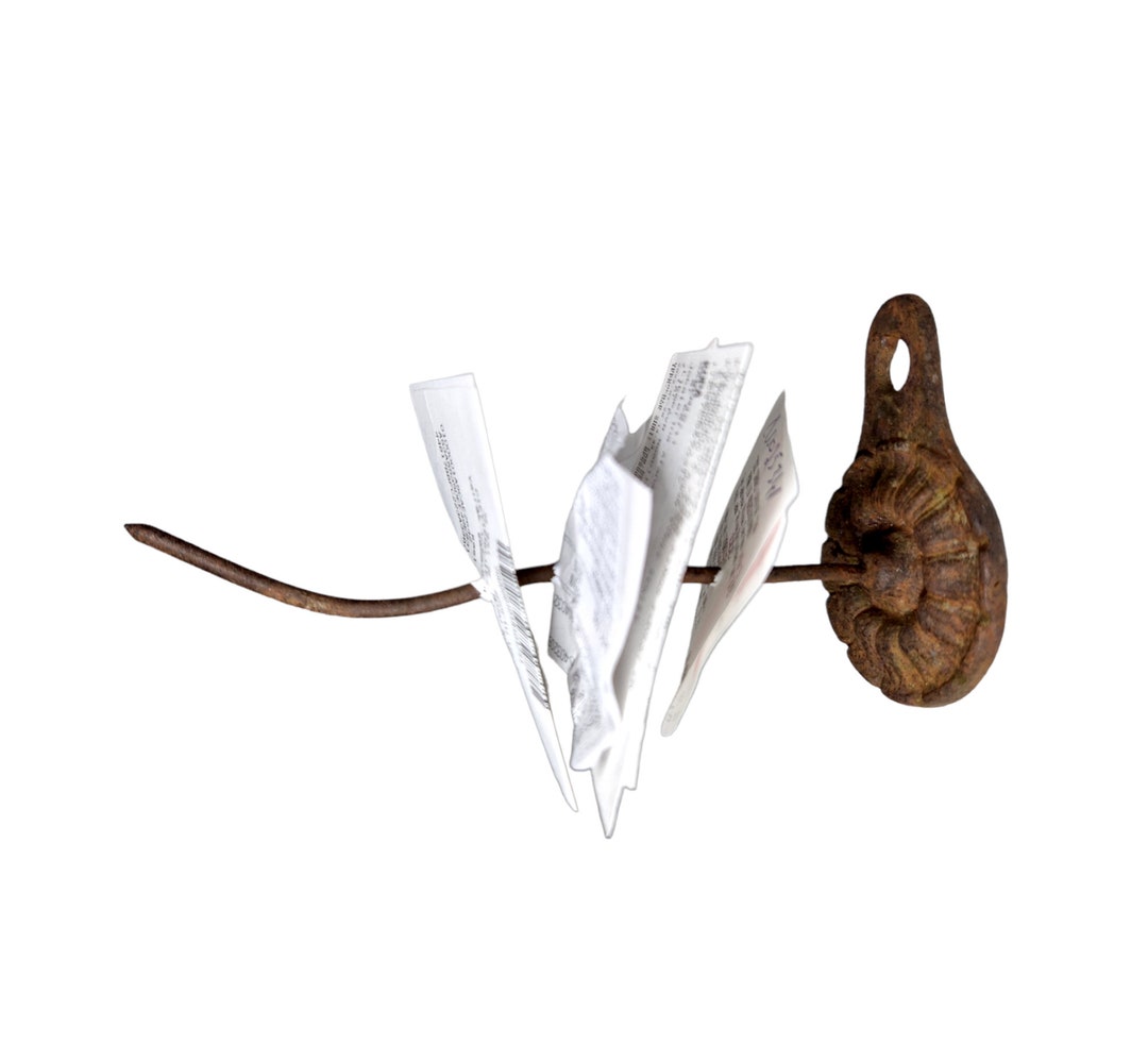 Old Office Supply, Antique Steel Needle, Spike File, Note Spike, Note ...