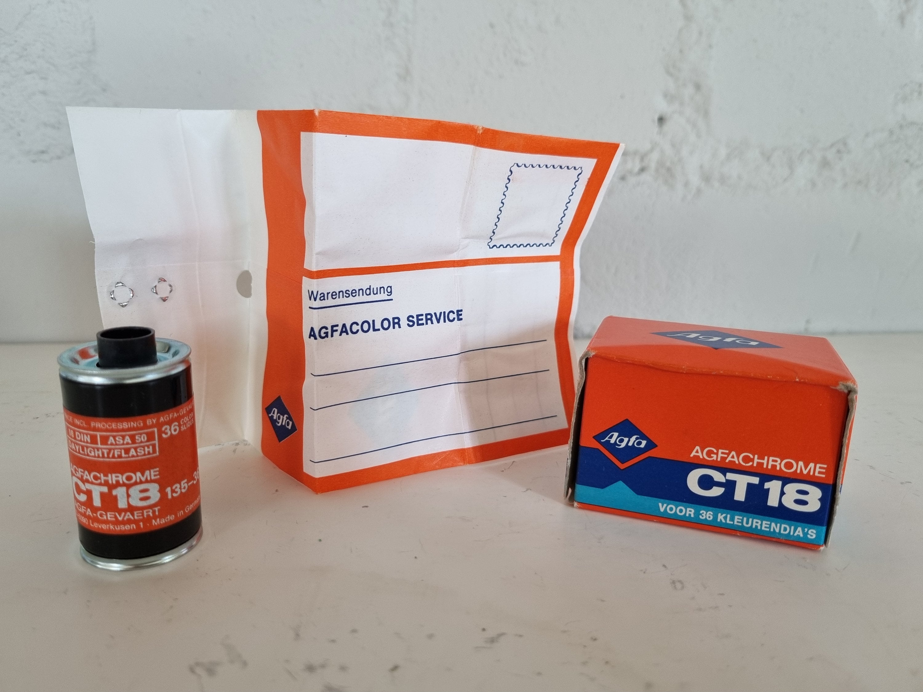 Vintage 1983 Agfa Chrome CT18 Slide Diafilm for 36 Slides, Reloadable ...