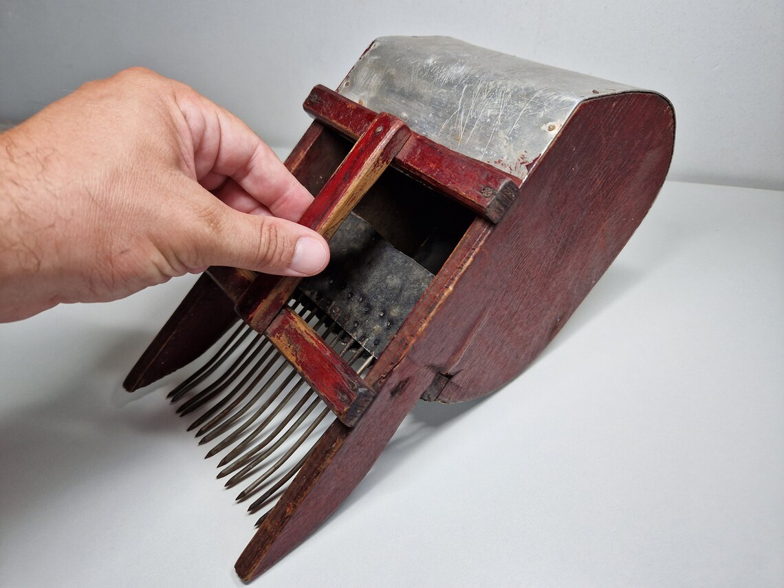 Large Antique Wooden Berry Picker Comb Rustic Country Garden - Etsy
