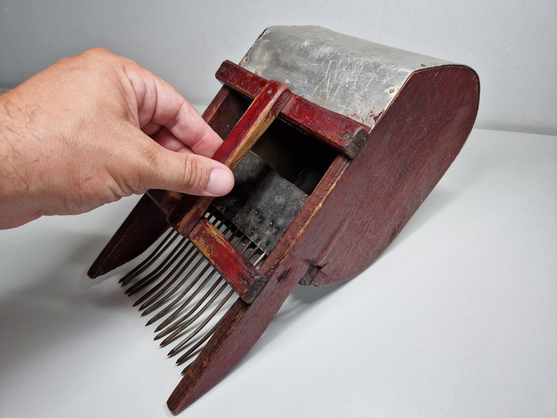 Large Antique Wooden Berry Picker Comb Rustic Country Garden - Etsy