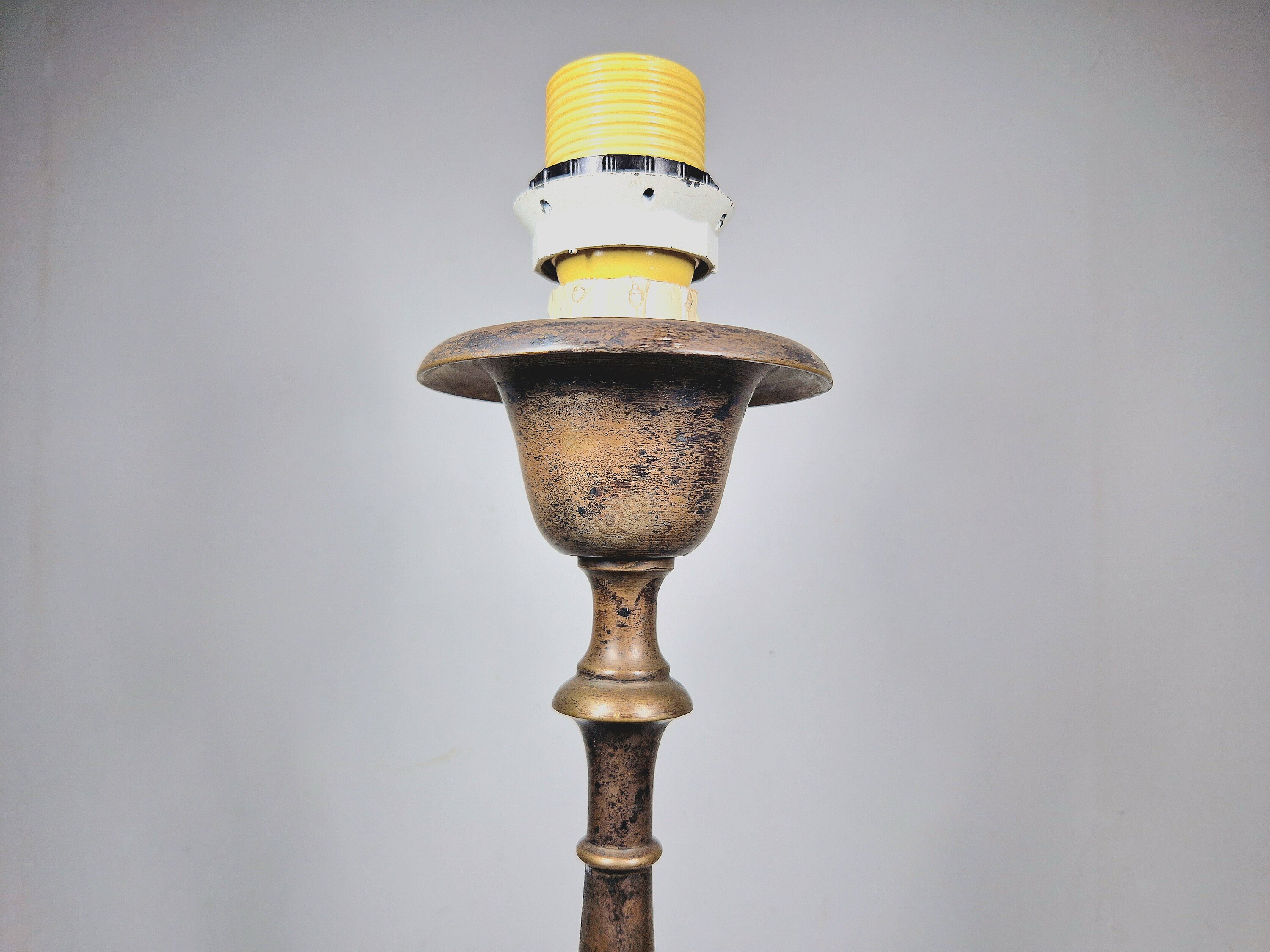 Antique Bronze Lamp Solid Bronze Lamp CANDLESTICK Lamp Base - Etsy