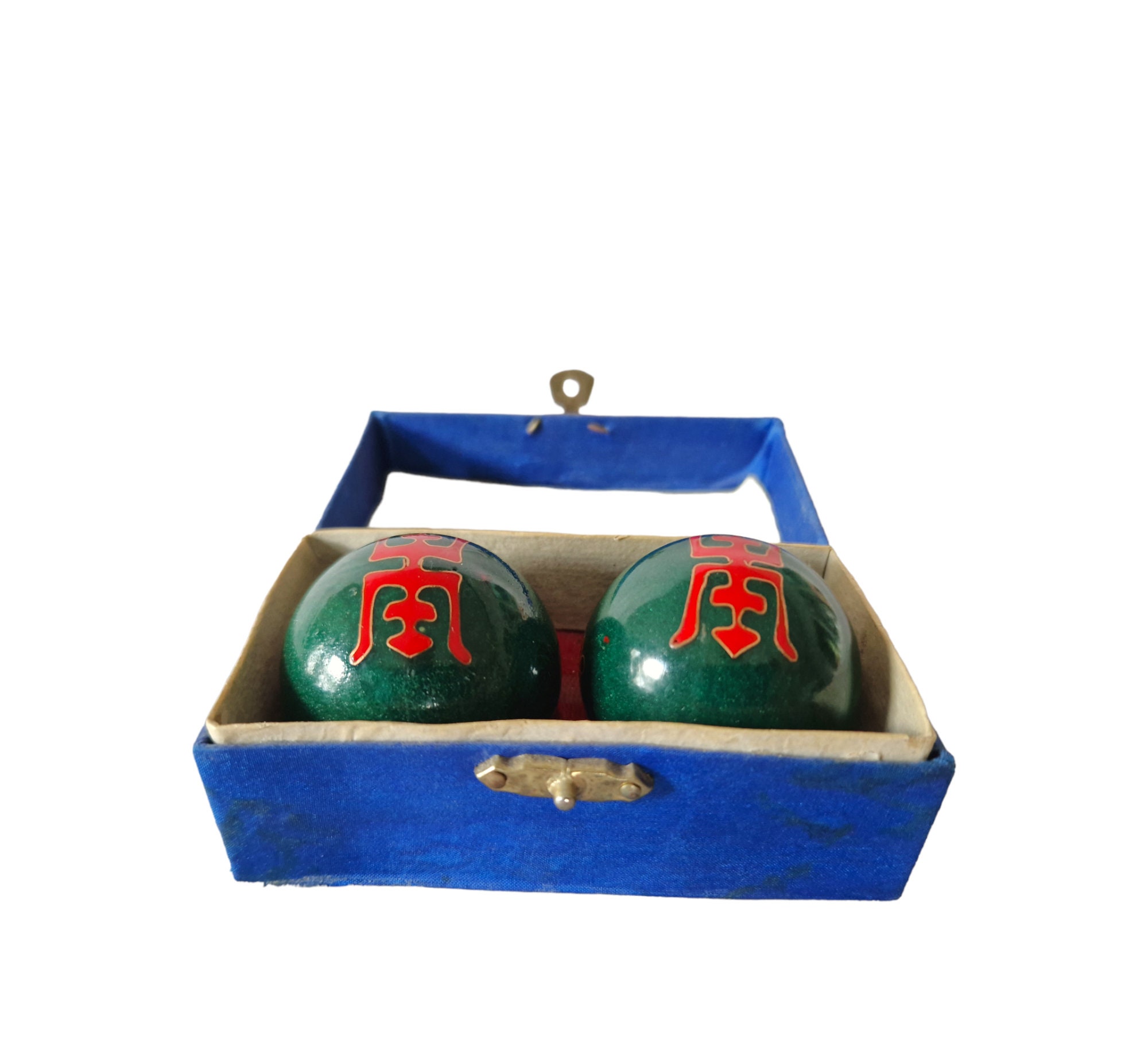 Vintage Chinese Boding Healthy Meditation Balls. Yin and Yang Metal ...