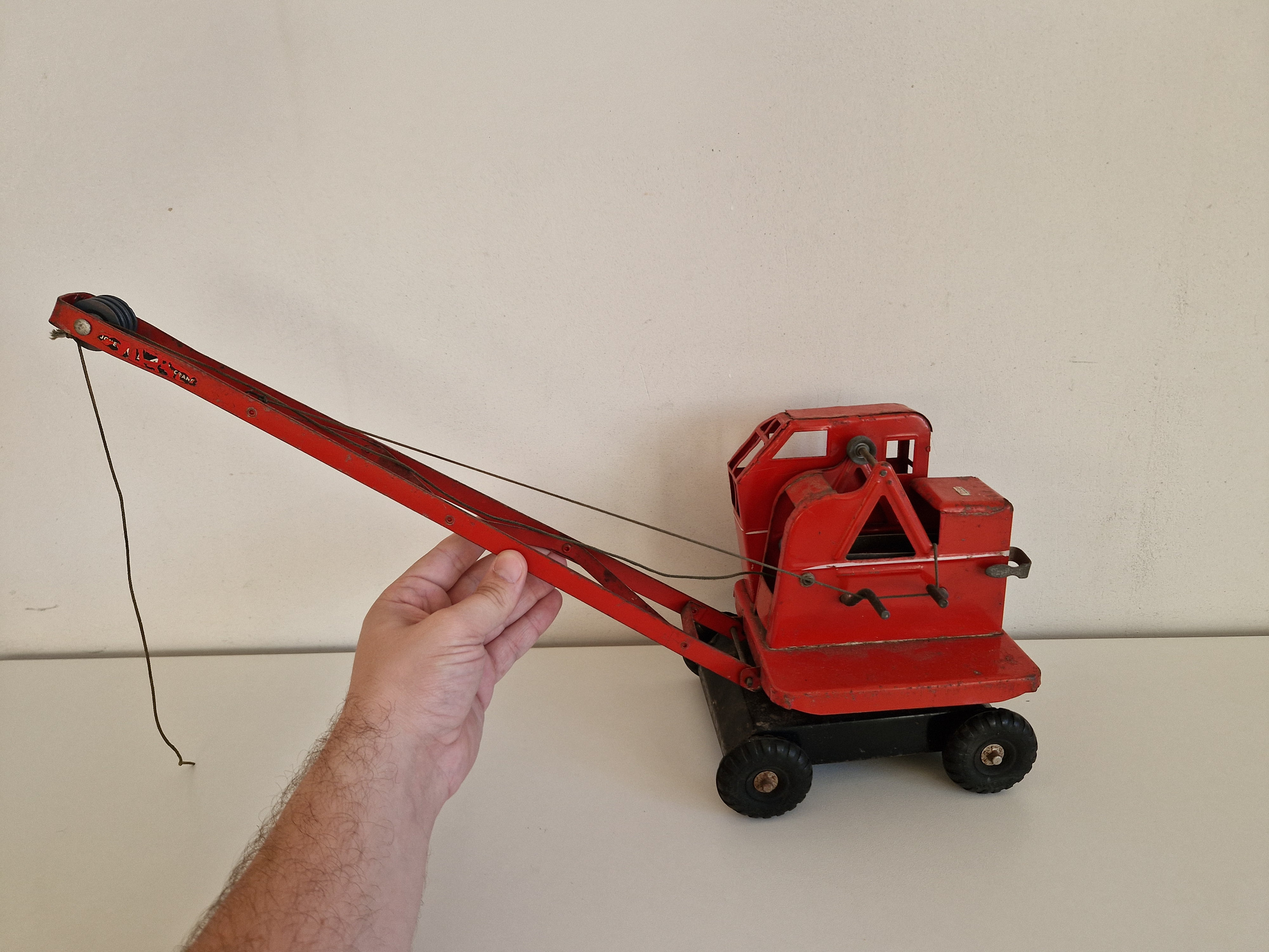 Triang Tinplate Jones KL 44 Crane Toy, Made in Great Britain, UK ...