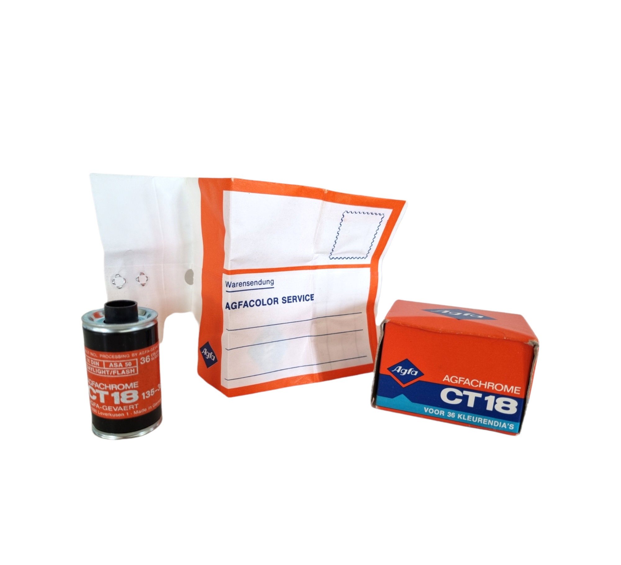 Vintage 1983 Agfa Chrome CT18 Slide Diafilm for 36 Slides, Reloadable ...
