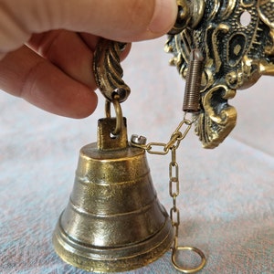 Pair of Vintage Store Bells, Hanging Door Bell, Old Brass, Shopkeepers ...