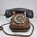 RTT 56B Copper Rotary Dial Table Vintage Desk Telephone, Old With ...