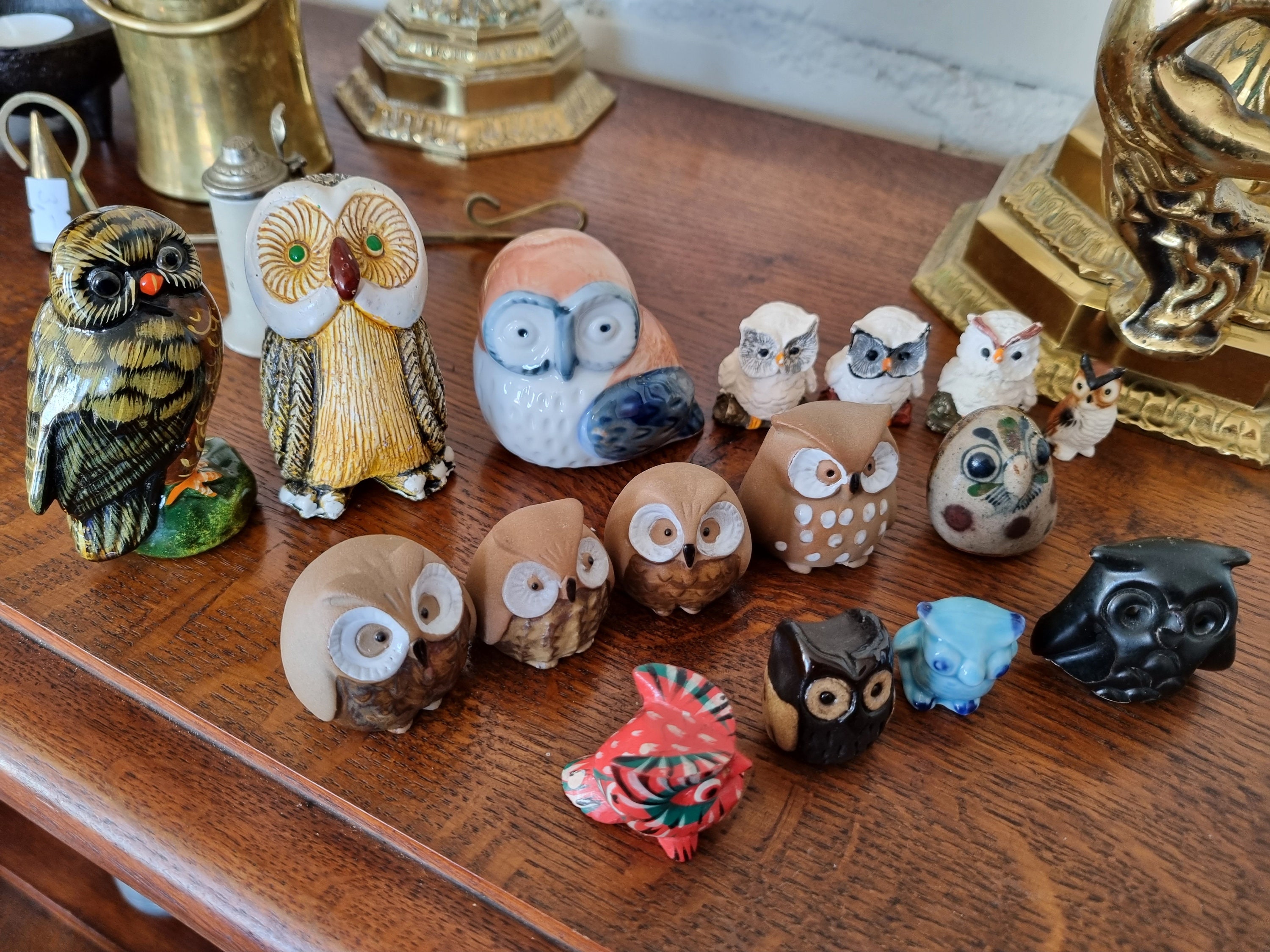 Owl Collection, Set of 16 Owl Figurines, Vintage Owl Figurine ...