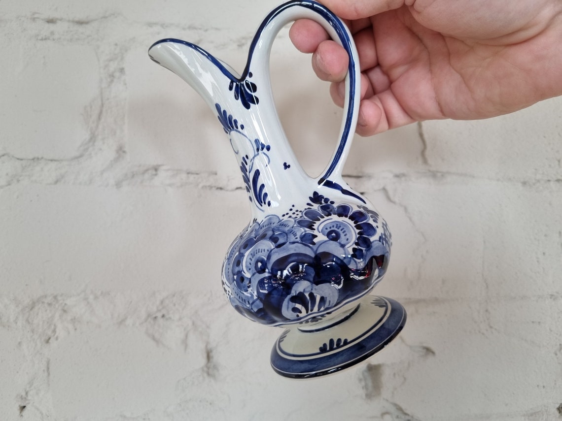 Vintage Delft Blue Jug Made in Holland Hand Painted Jug - Etsy