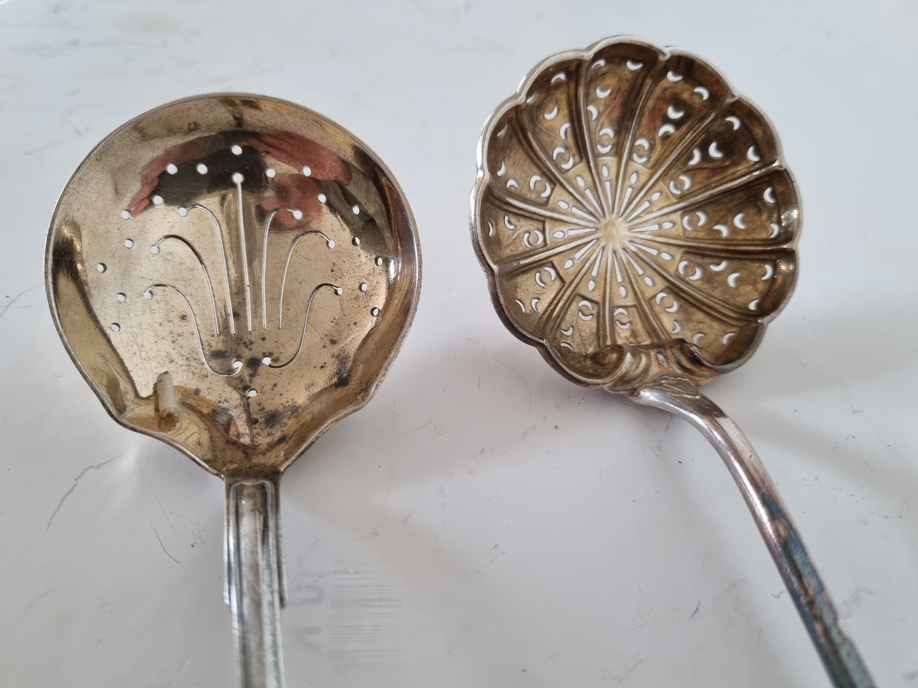 Antique Tea Strainers, Silver Plated Spoons, Steeper, Swedish Tea ...
