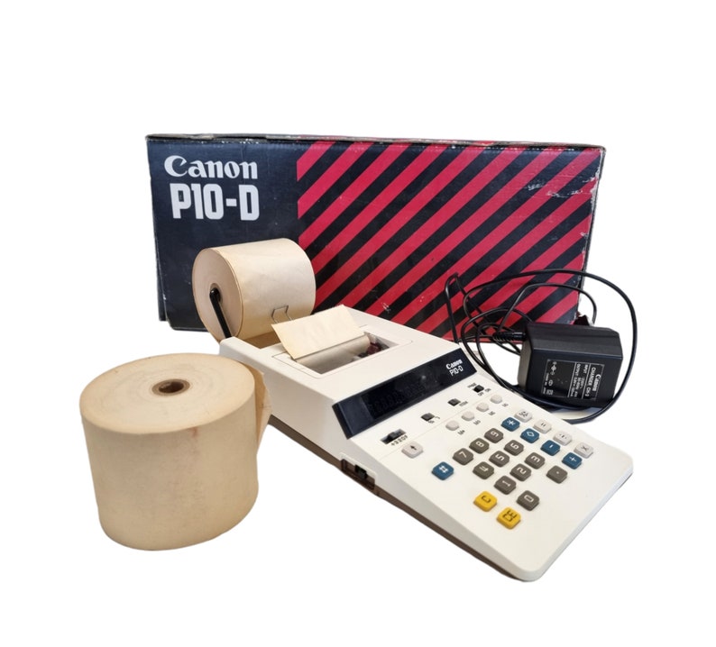 Vintage Canon P10-d Calculator, Electric in Original Box, Made in Japan ...