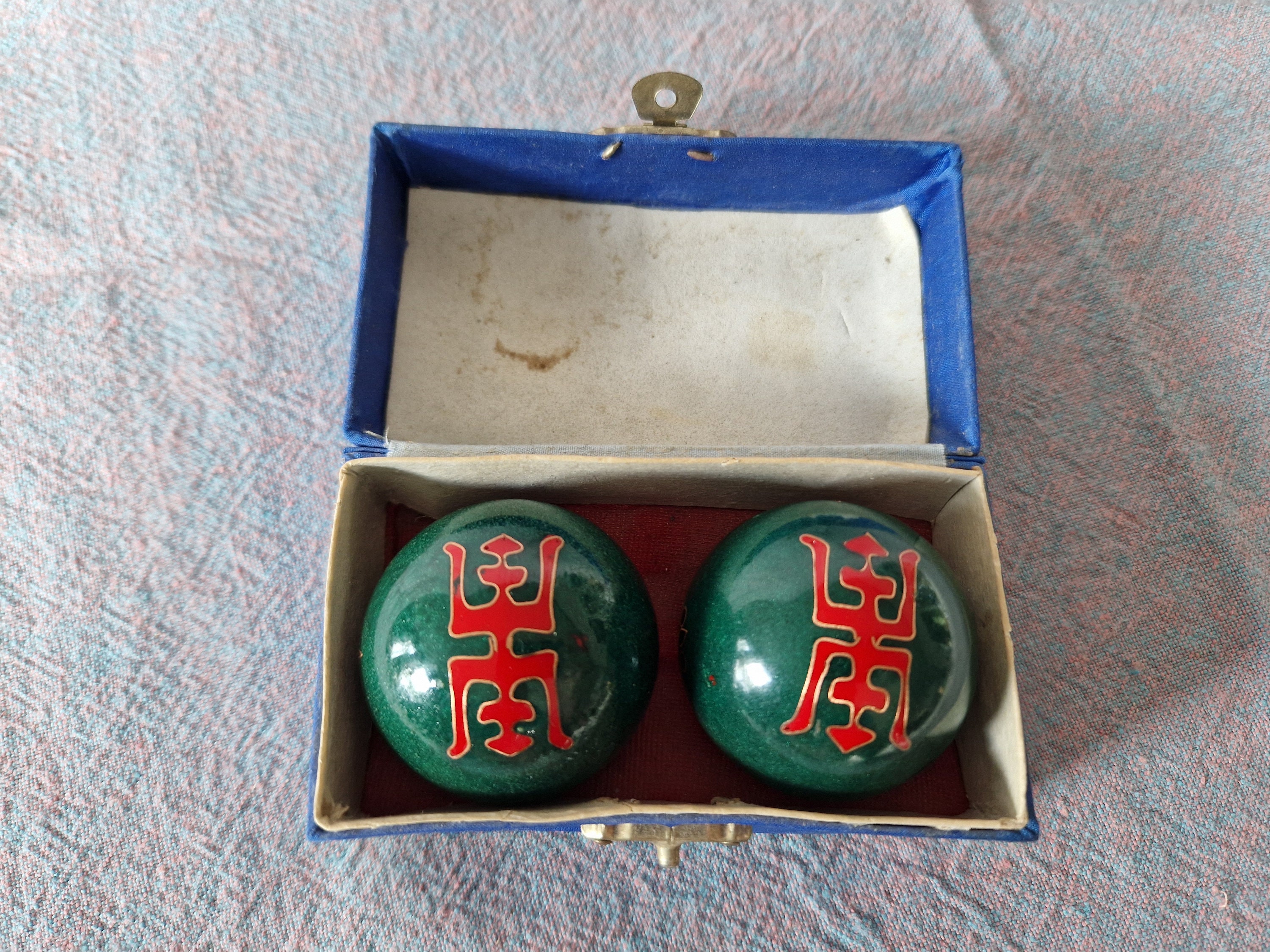 Vintage Chinese Boding Healthy Meditation Balls. Yin and Yang Metal ...