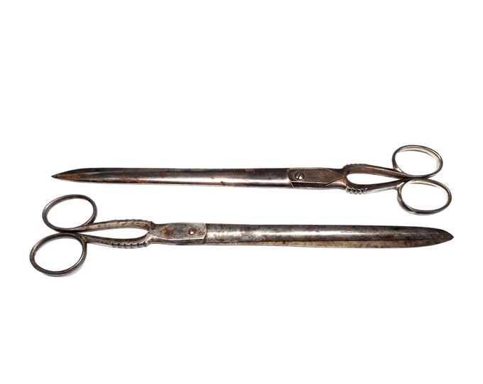 Vintage Scissors, Long 30 Cm or 12 Inches Scissors, Swedish Long ...