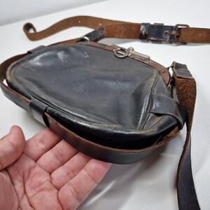 Antique Train Conductor's Bag, Rare and Collectable Leather Bag, Made ...