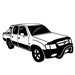 Toyota Hilux Ute Illustration PNG & JPEG Digital Drawing Downloadable ...