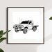 Nissan Patrol Ute Illustration PNG & JPEG Digital Download, 4x4 Clipart ...