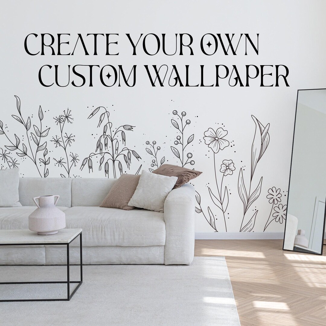 Custom Peel and Stick Wallpaper, Removable Accent Wall Art - Etsy Canada