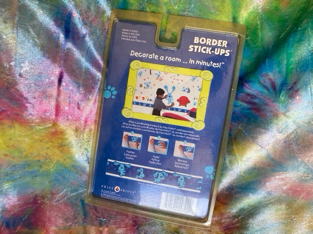 Blue's Clues Wallpaper Border Stick-ups - Vintage 1999 - Unopened BNIB ...