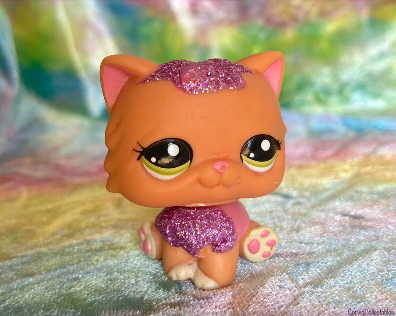 LPS Littlest Pet Shop G3 Orange Persian Glitter Cat 2275 From 'multi ...