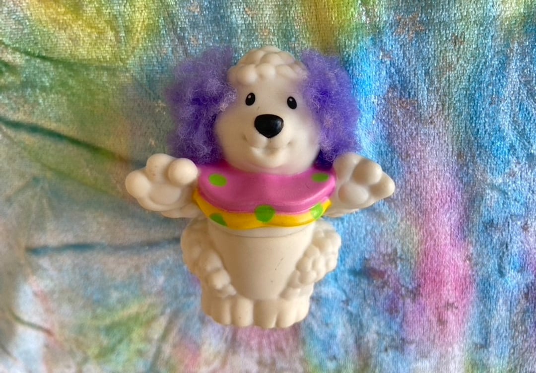 Fisher Price Little People Touch & Feel Circus Poodle Dog Figure Toy ...