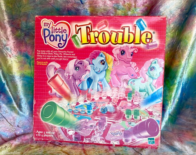 G3 My Little Pony Trouble Board Game Vintage 00s Hasbro Toy - Etsy