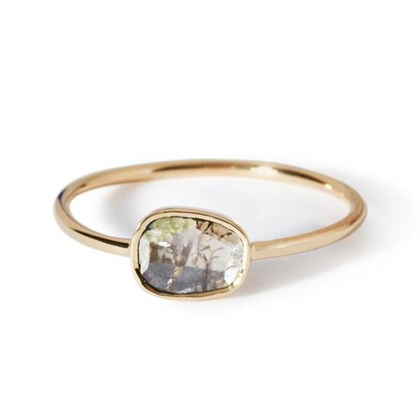 Diamond Slice Ring - Etsy