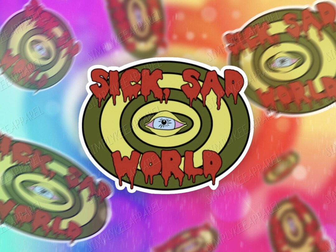 Daria Stickers, Sick Sad World Sticker, Holographic Vinyl Sticker, Die ...
