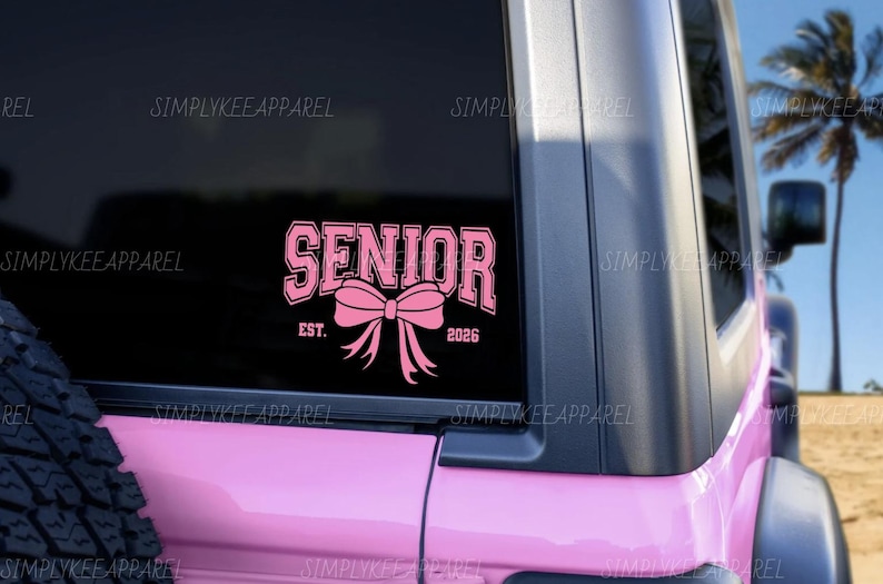 Senior 2026, Class of 2026, 2027, Coquette, autostickers voor vrouwen ...