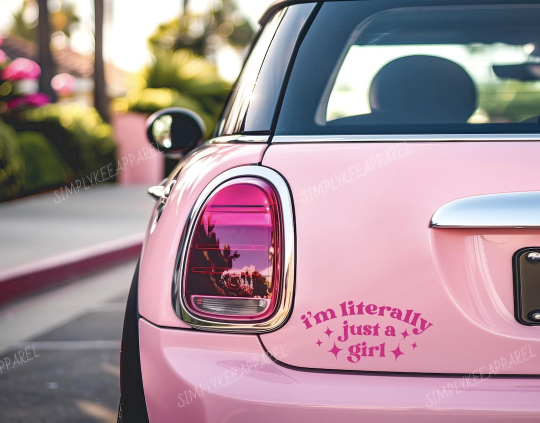 I'm Literally Just A Girl, Car Decals for Women, Coquette Aesthetic ...