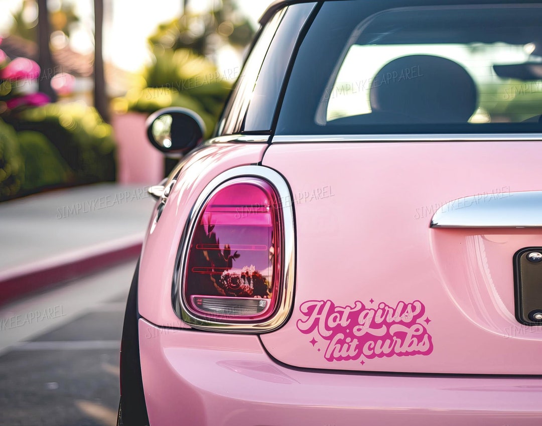 Hot Girls Hit Curbs, Just A Girl, Car Decals for Women, Coquette ...