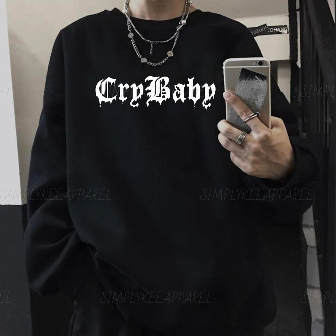 Crybaby Sweatshirt, Cry Baby Sweater, Alt Clothing, Eboy Egirl, Gothic ...