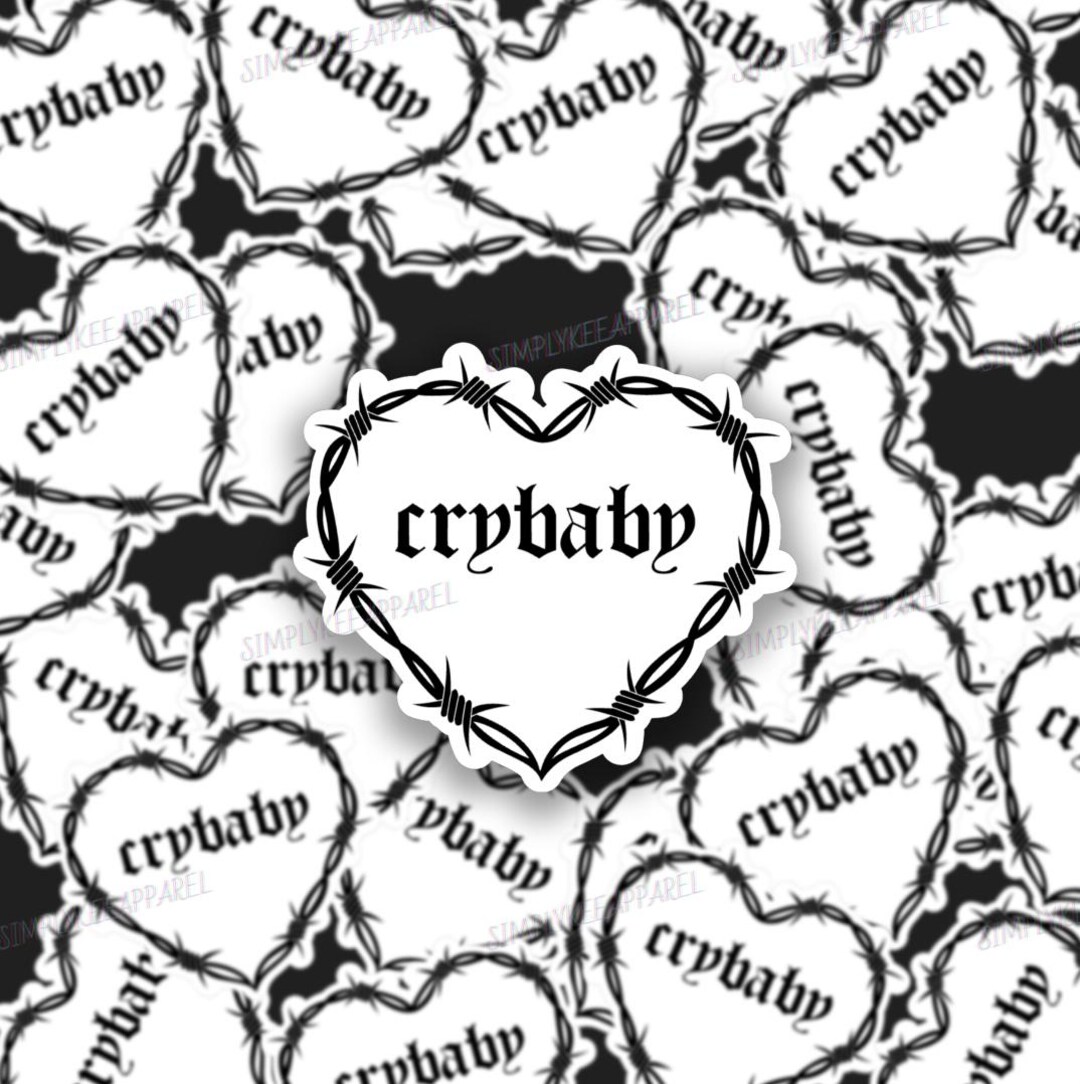 Crybaby Sticker, Gothic Stickers, Emo Stickers, Holographic Sticker ...