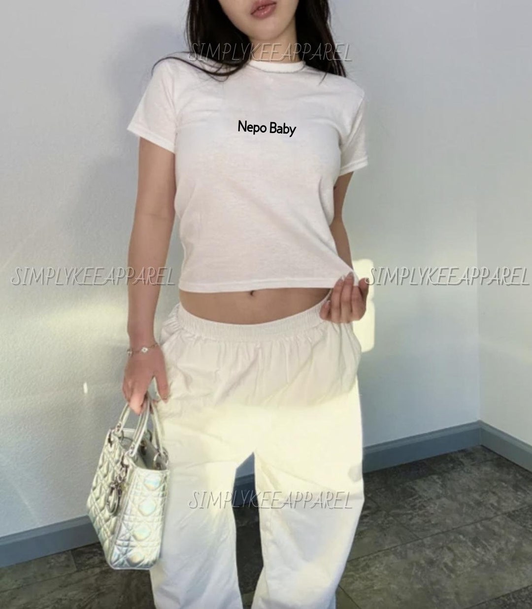 Nepo Baby, Y2K Baby Tee, Nepotism, Hailey Baldwin Bieber, Y2K Crop Top, 2000s Shirt, 2000s ...