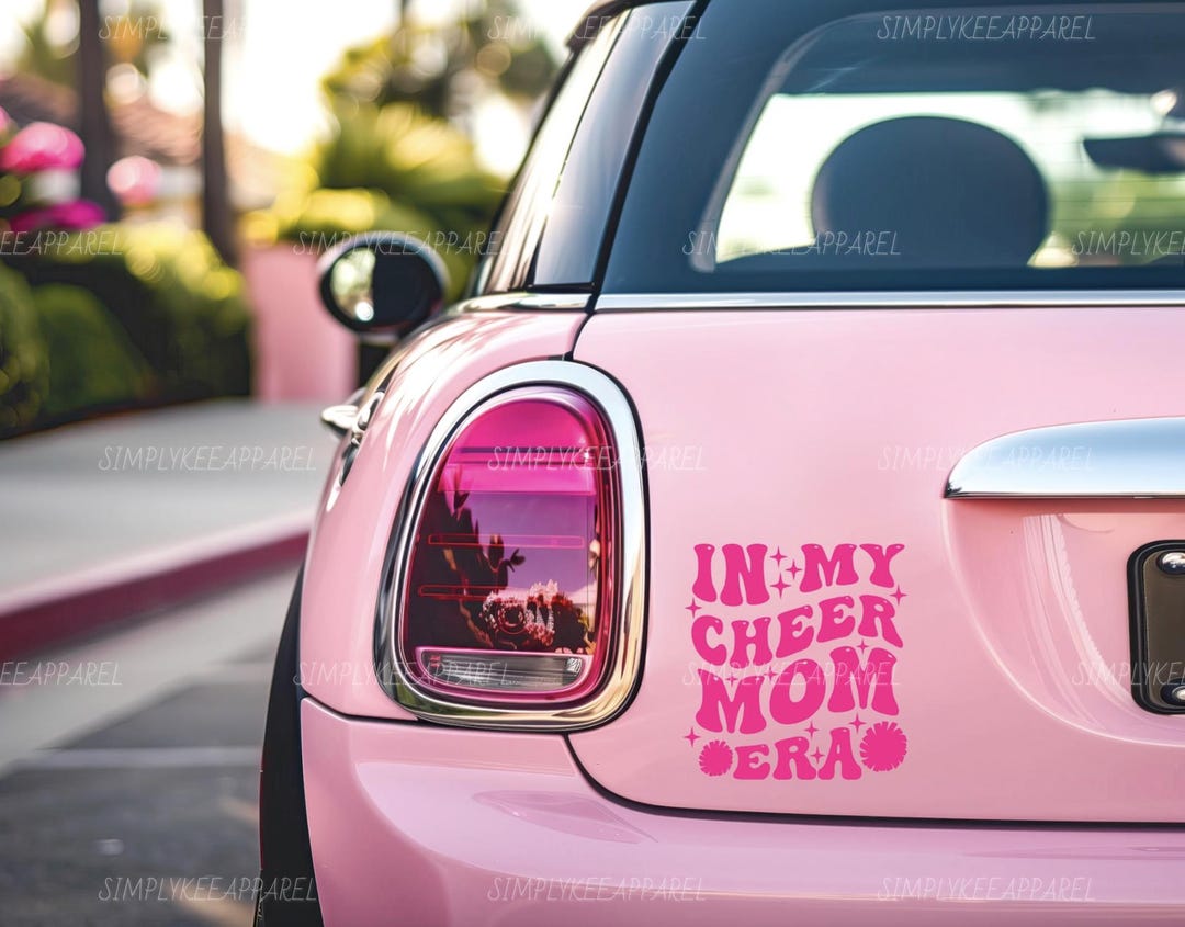 Cheer Mom Era, Cheerleader, Pom Poms, Mom Life, Car Decals for Women ...