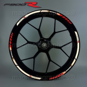 Reflective Motorcycle Wheel Stickers Decals Set Rim Tape Stripes Race ...