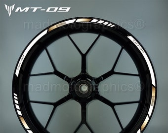 Wheel Decals Yamaha YZF R1 R3 R6 Motorcycle Rim Stickers Wheel Stripes ...