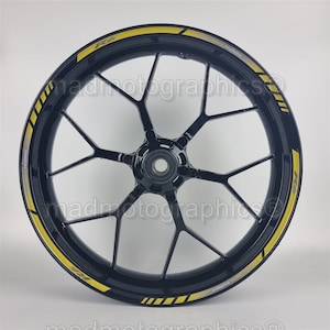 Reflective Motorcycle Wheel Stickers Decals Rim Tape Stripes Motorbike ...