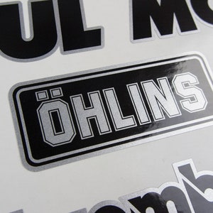 Premium Metallic Sponsor Motorcycle Motorbike Fairing Helmet Stickers ...