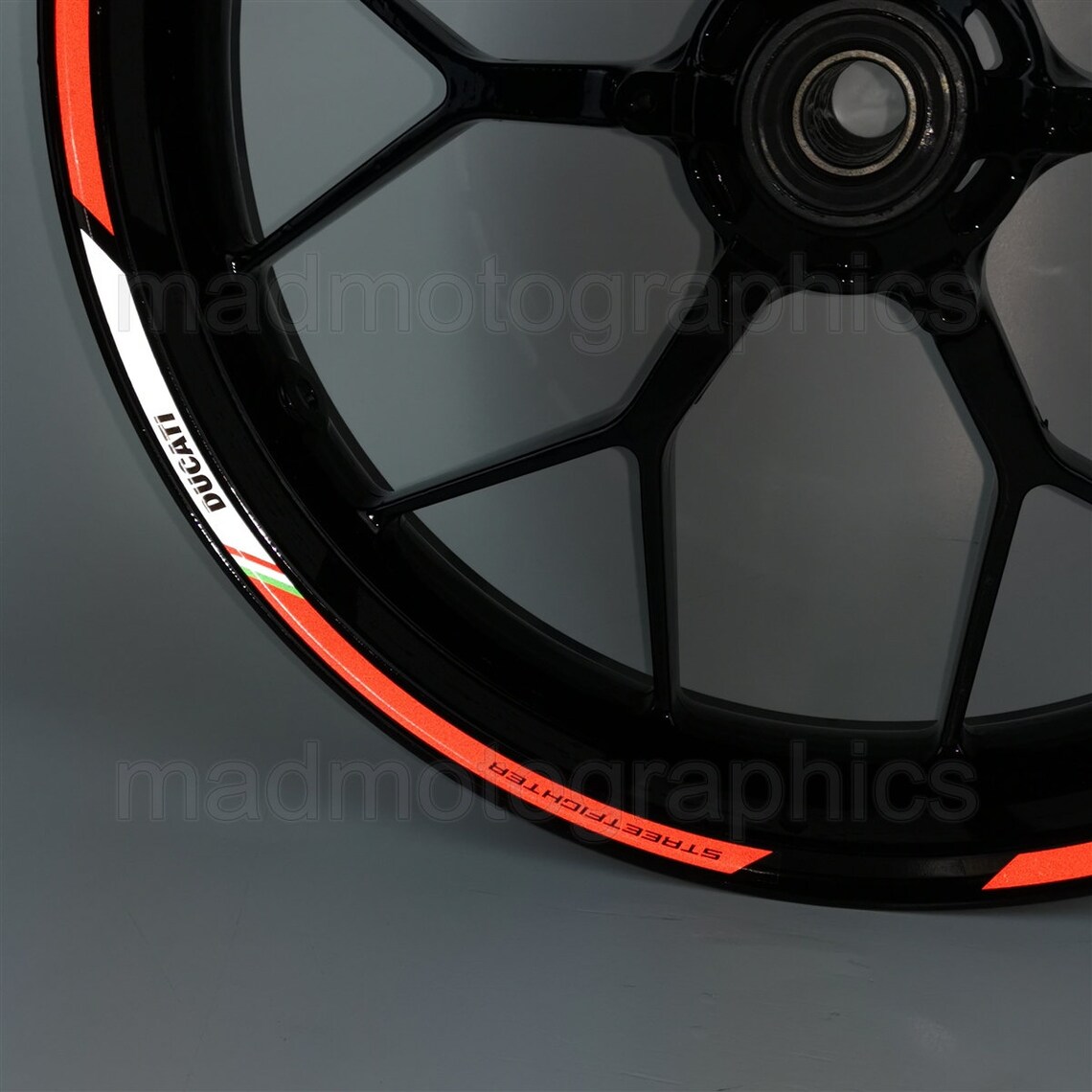 Reflective Wheel Stickers Decals Rim Stripes for Ducati Streetfighter ...