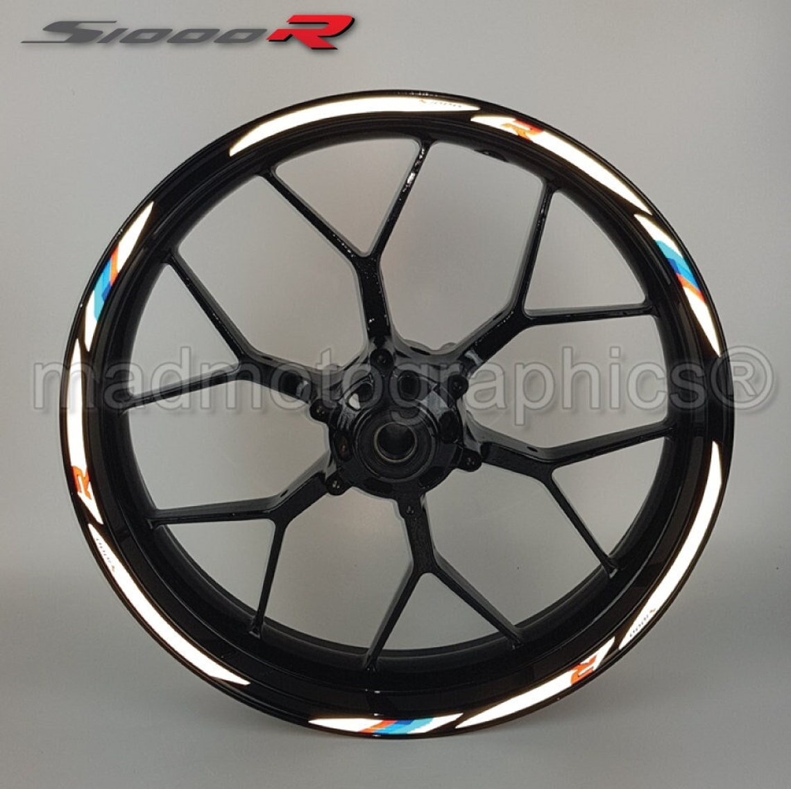 Reflective Motorcycle Wheel Stickers Decals Set Rim Tape - Etsy