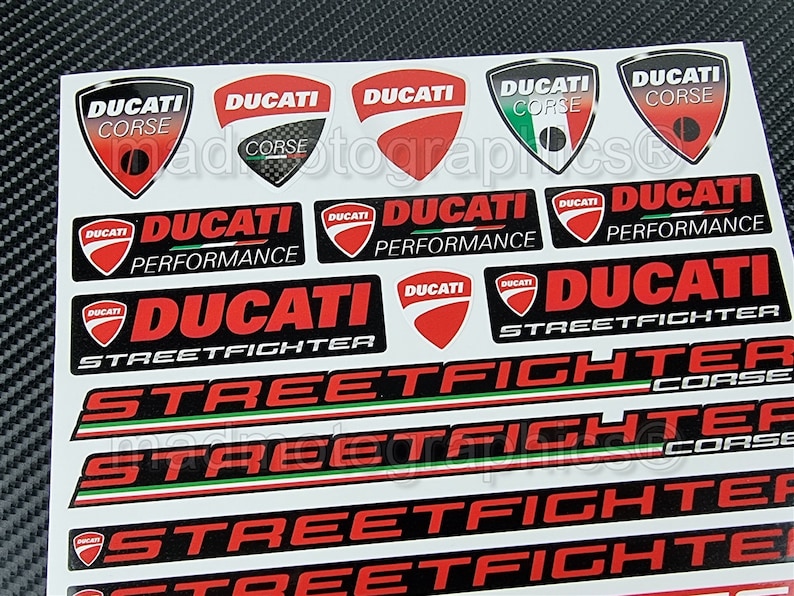 2 Parts Motorcycle Fairing Helmet Stickers Race Track Bike - Etsy