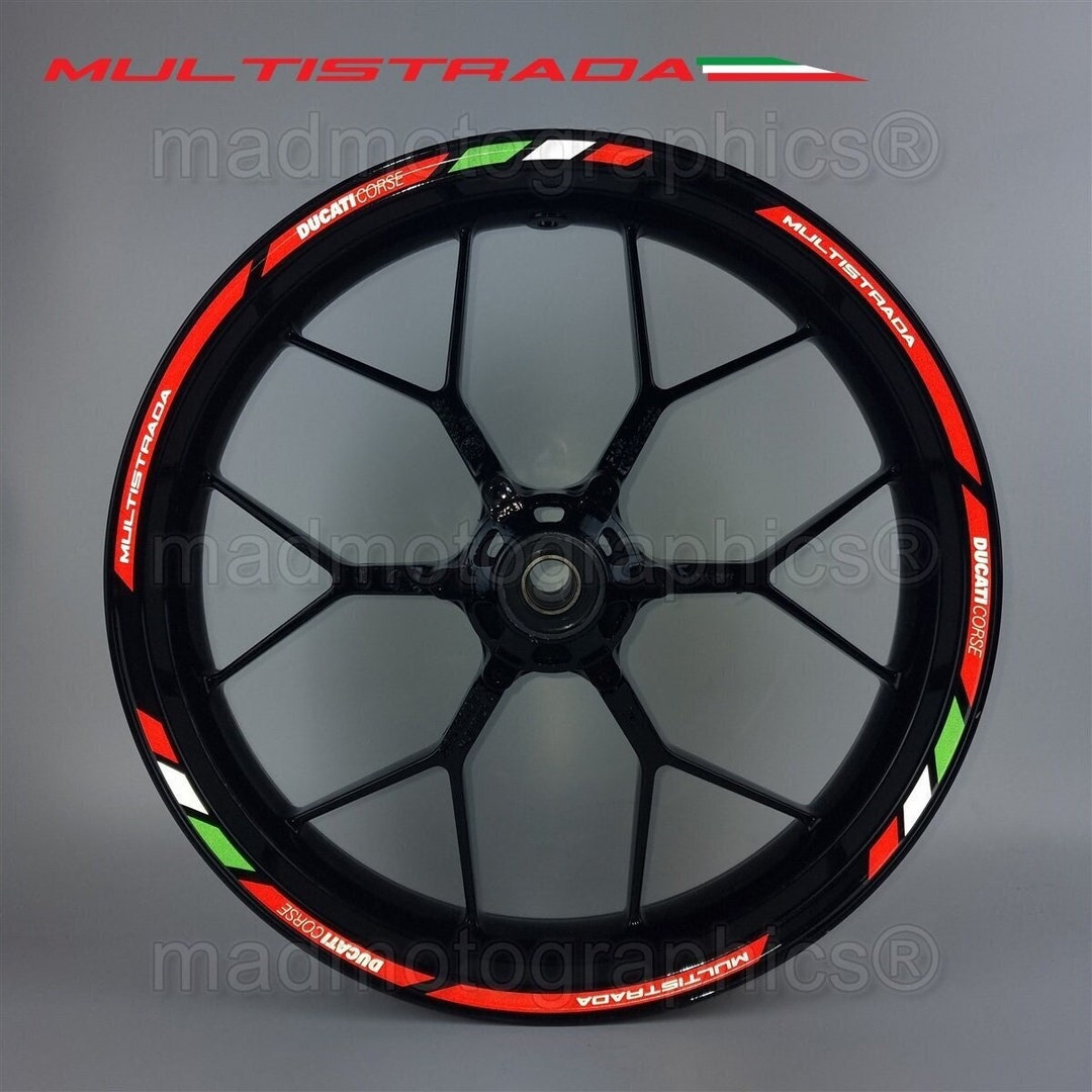 Reflective Motorcycle Wheel Stickers Decals Rim Tape Stripes Motorbike ...