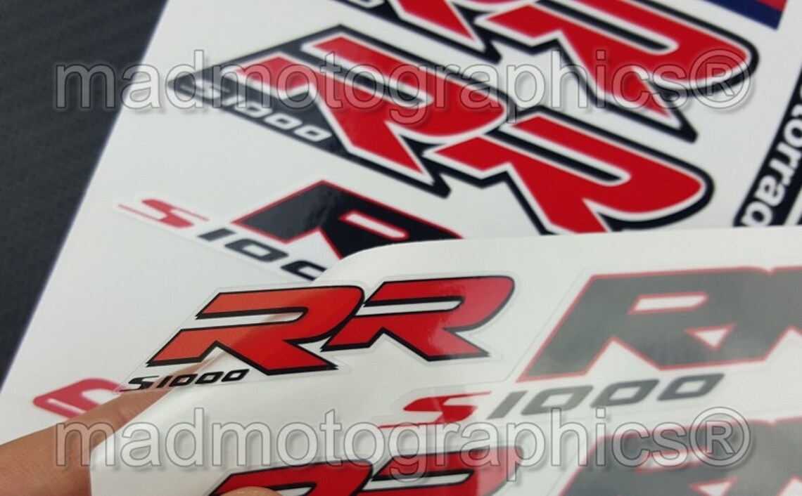 2 Parts Motorcycle Motorbike Fairing Helmet Stickers Race - Etsy