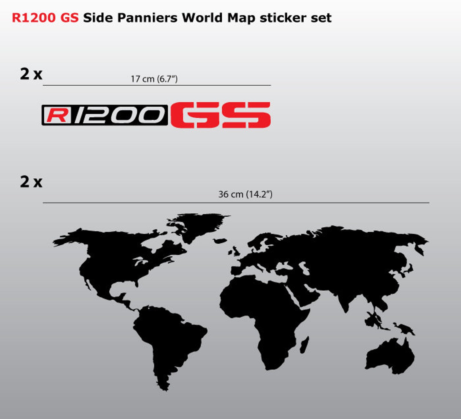 Motorcycle Motorbike Panniers Stickers Bike Graphics Decals for BMW ...