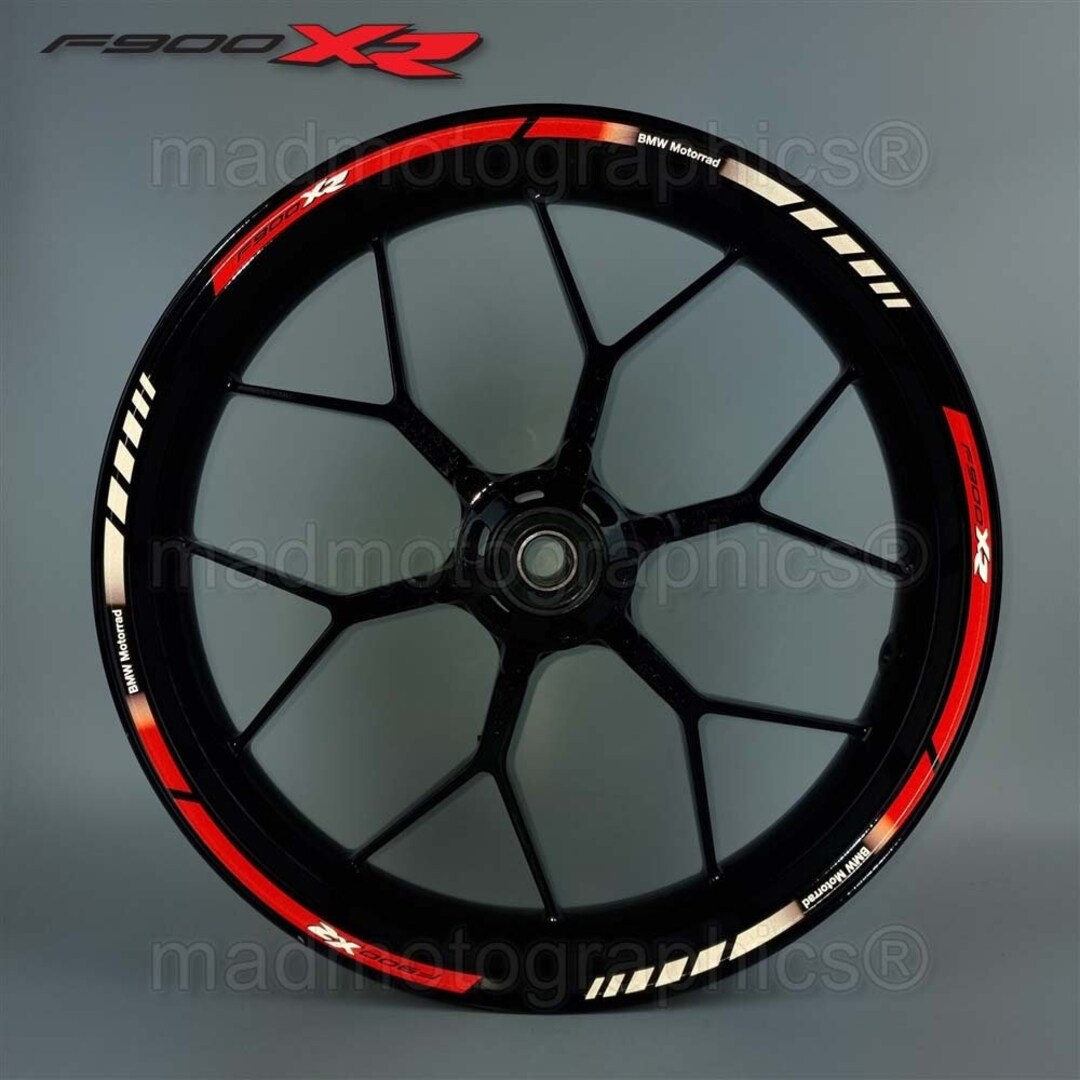 Reflective Motorcycle Wheel Stickers Decals Set Rim Tape Stripes Race ...