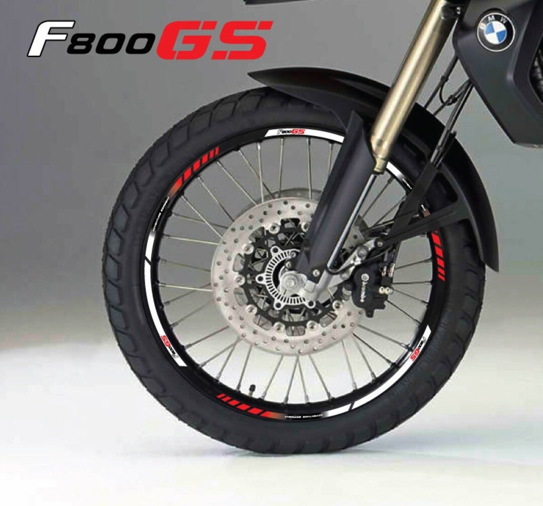 Motorcycle Wheel Stickers Decals Set Rim Tape Stripes 21'' F800 GS Race ...